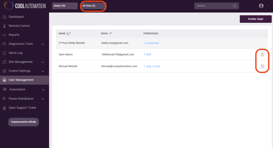 Professional app - User management – CoolAutomation English